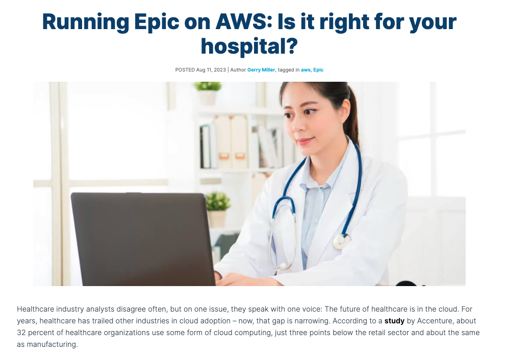 Epic on AWS | Cloudticity